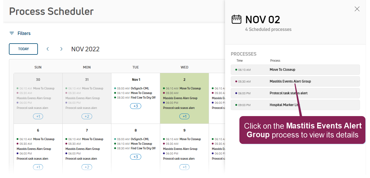 Step 4: View Scheduled Alerts in Process Scheduler